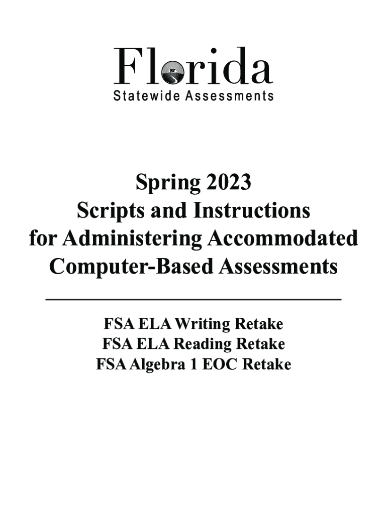 Fillable Online Accomodations for Florida's Statewide Student ...