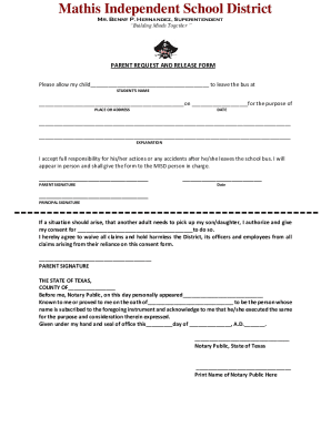 Fillable Online Parent release form Fax Email Print - pdfFiller