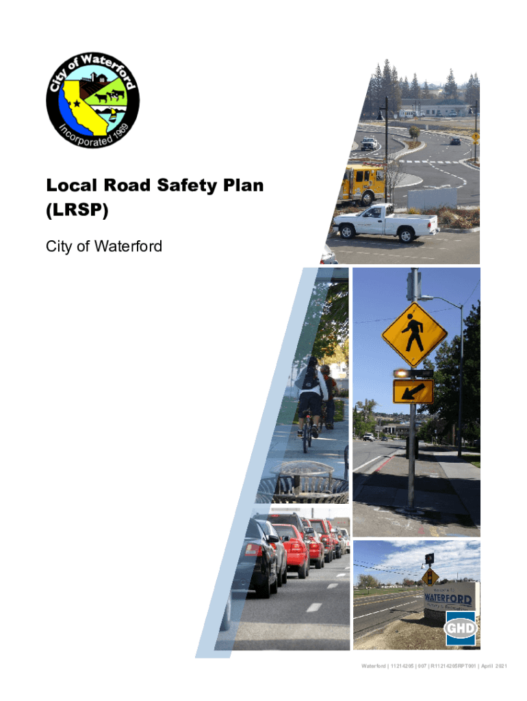 Fillable Online Local Road Safety Plan (LRSP) City of Waterford Fax ...