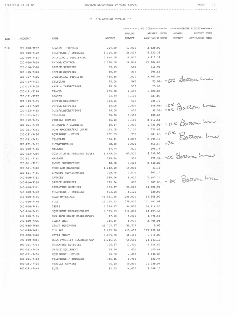 Fillable Online U.S. Government Standard General Ledger Chart of ...