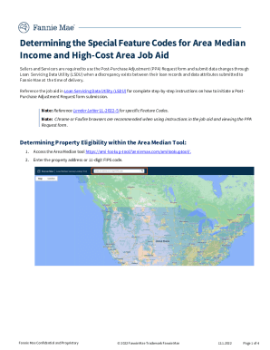 Fillable Online Determining the Special Feature Codes for Area Median ...