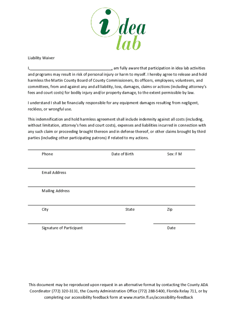 Fillable Online Risk Acknowledgement, Waiver Form & Conditions of Use Fax Email Print - pdfFiller