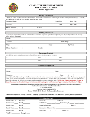 Fillable Online Fire Marshal's Forms And Applications Fax Email Print ...