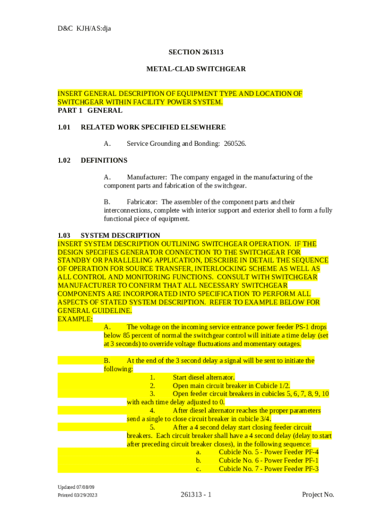 Section 26 05 26 Grounding and Bonding for Electrical ... Doc Template ...