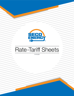 Fillable Online Rate-Tariff Sheets Fax Email Print - pdfFiller