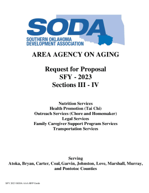 Fillable Online AREA AGENCY ON AGING Request for Proposal SFY Fax Email ...