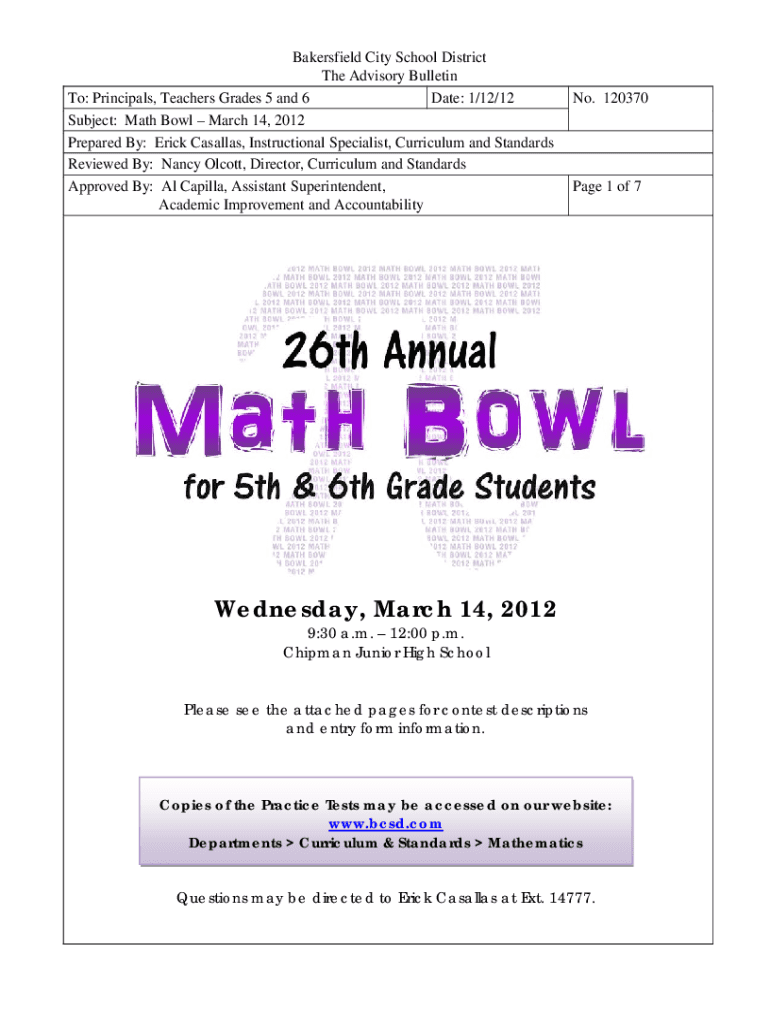 Fillable Online To: Principals, Teachers Grades 5 and 6 Fax Email Print ...