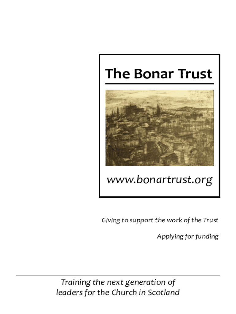 Fillable Online The Bonar Trust Fax Email Print - pdfFiller