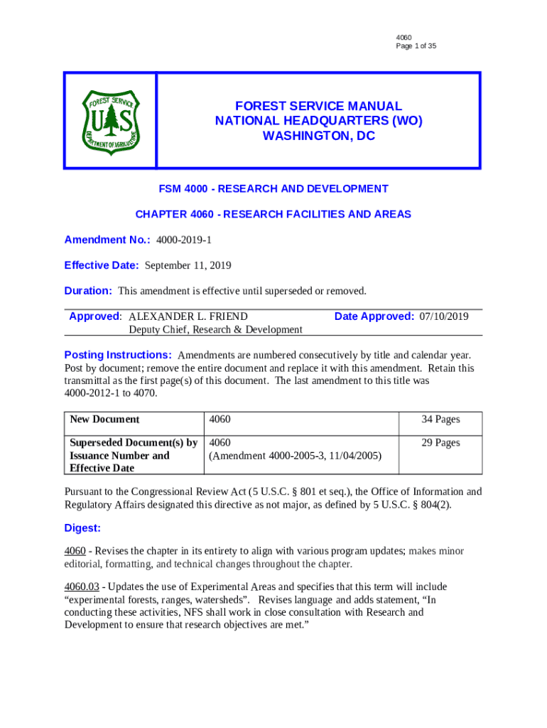 FOREST SERVICE MANUAL NATIONAL ... Doc Template | pdfFiller