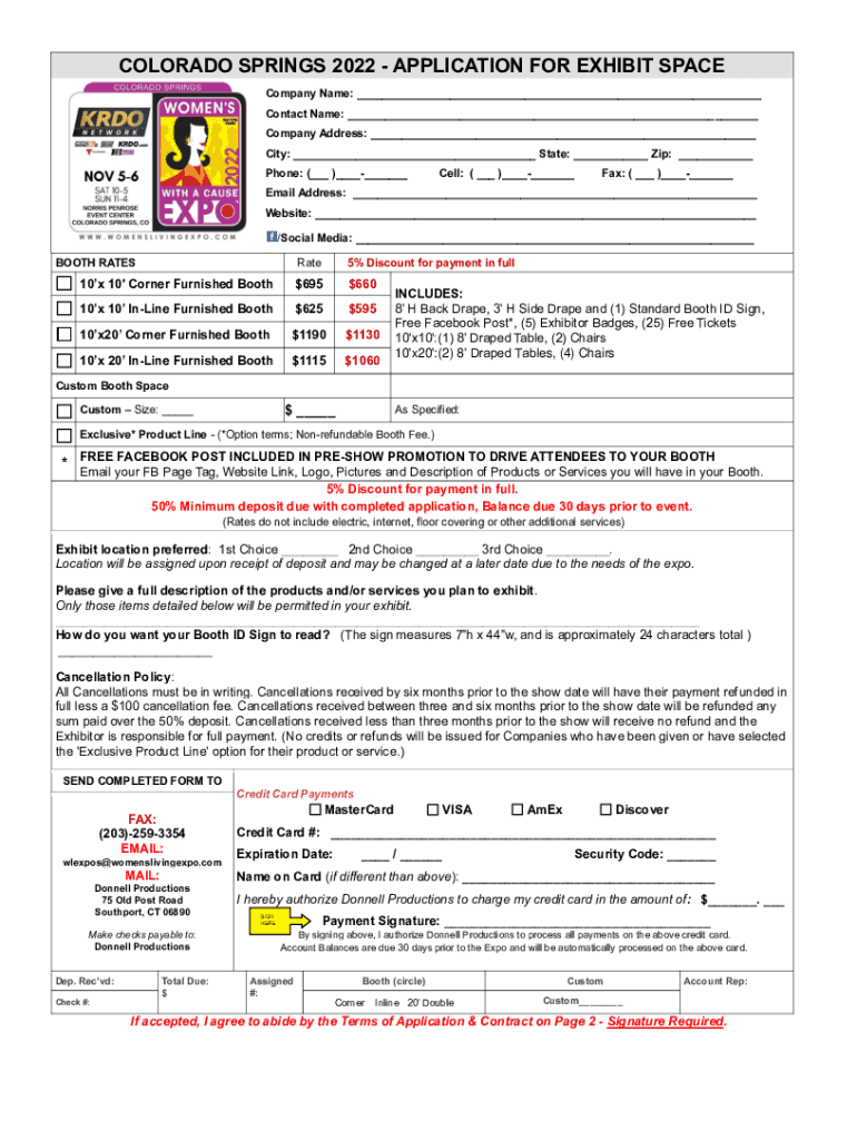 Fillable Online WE22-Invent-it-Build-it-EXPO-Exhibitor-Application ...