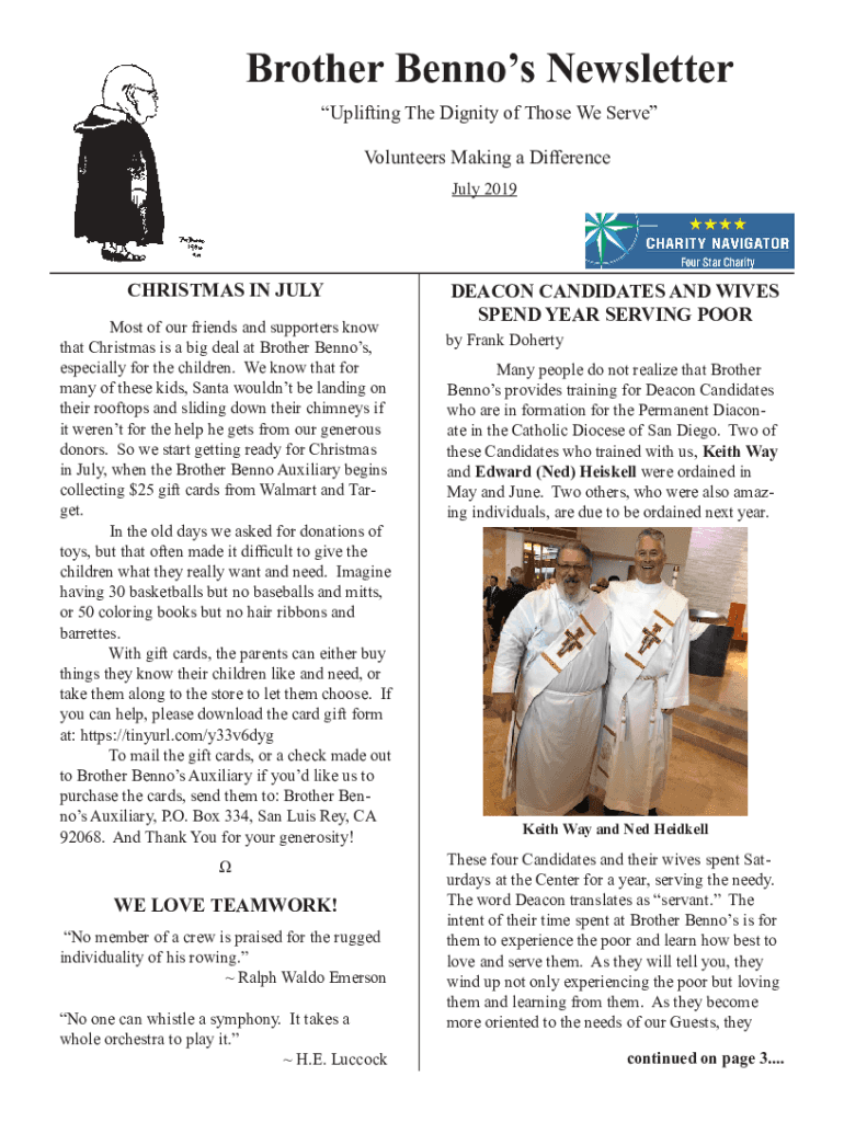 Fillable Online CHRISTMAS IN JULY Fax Email Print - pdfFiller