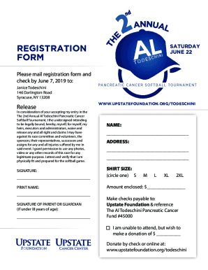 Fillable Online Please mail registration form and Fax Email Print ...