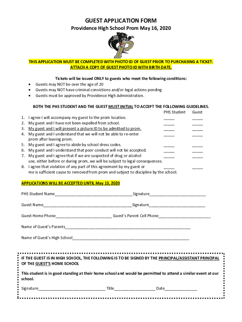 Fillable Online GUEST APPLICATION FORM Fax Email Print - pdfFiller