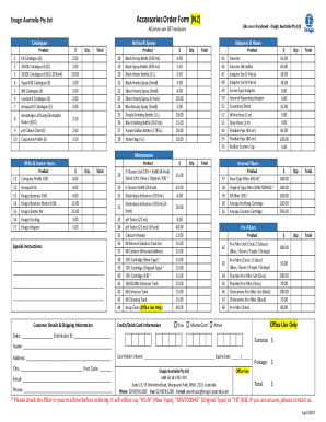 Fillable Online Enagic Accessories Order Form - Fill Online, Printable ...