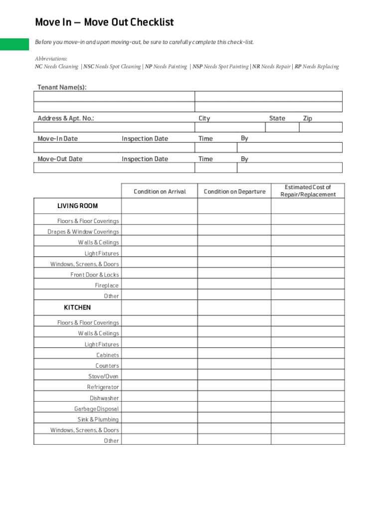 Fillable Online Tenant Move Out Property - Fill Online, Printable, Fillable ... Fax Email Print ...