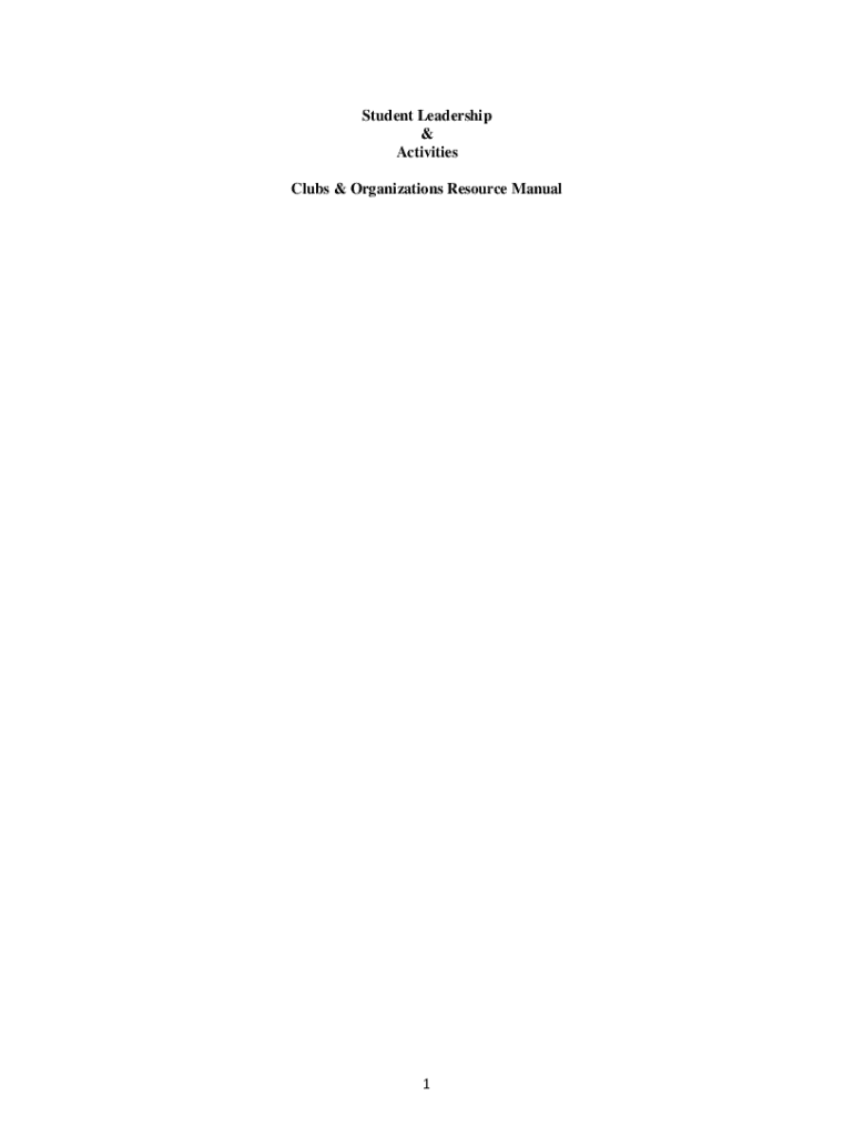 Fillable Online 5 Tips for Creating Effective Student Leadership Groups Fax Email Print - pdfFiller