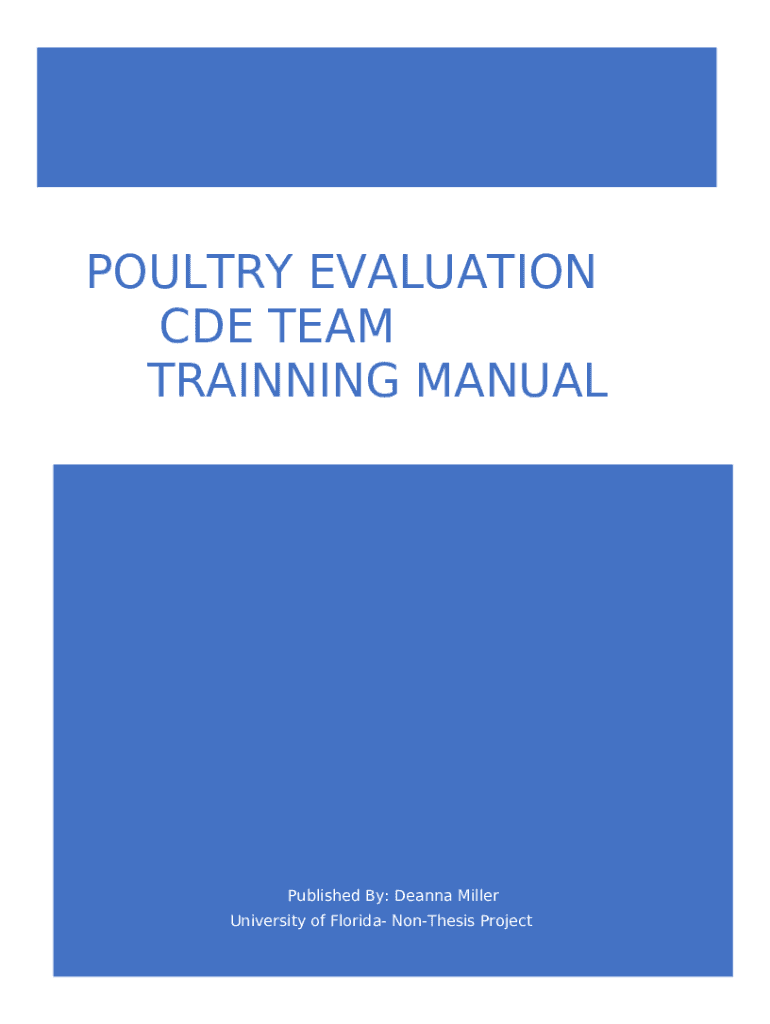 POULTRY EVALUATION Career Development Event - aec ifas ufl Doc Template ...