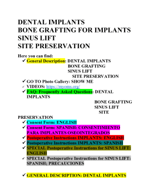 Fillable Online Dental Bone Graft: Process, Healing & What It Is Fax ...
