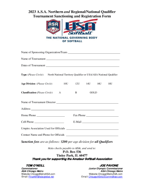 Fillable Online Club Tournament Forms Fax Email Print - pdfFiller