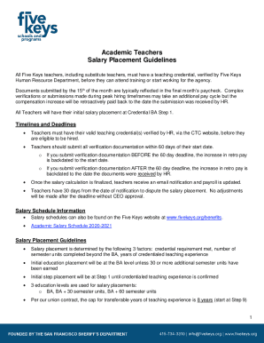 Fillable Online Benefits - Five Keys Charter School - San Francisco ...