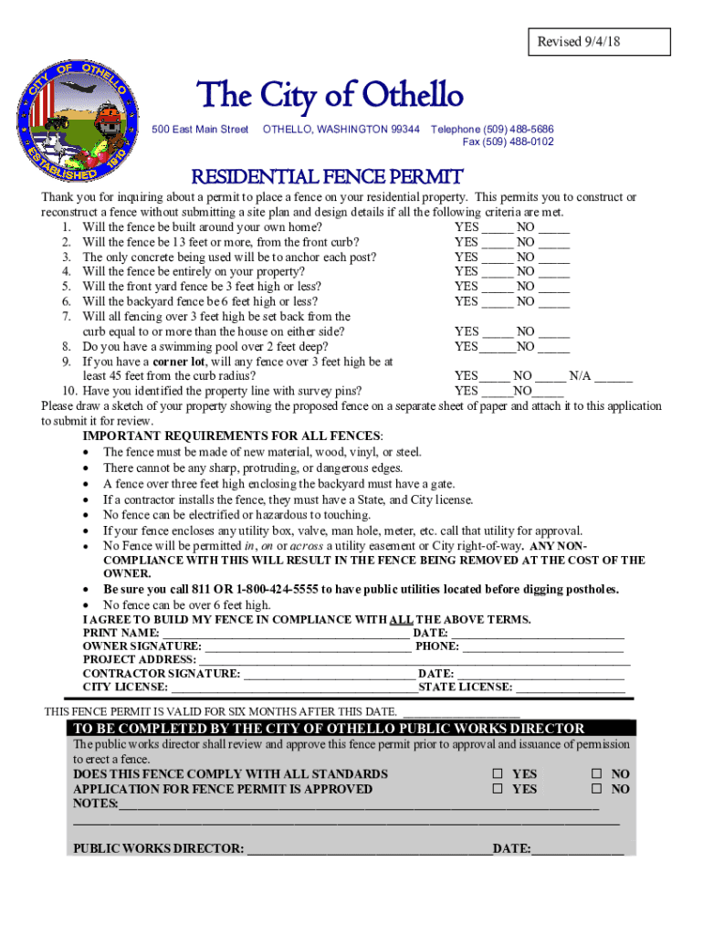 Fillable Online Revised 9/4/18 Fax Email Print - pdfFiller