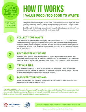 Fillable Online Food: Too Good to Waste Implementation Guide and ...