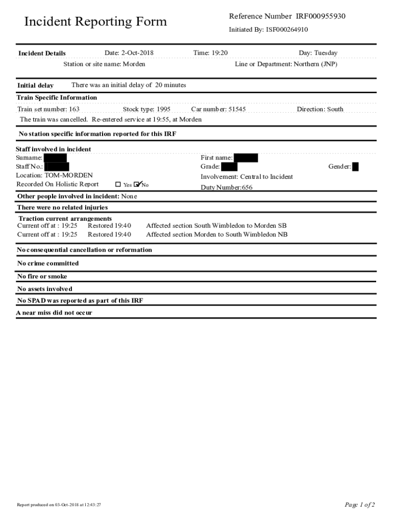 Fillable Online Reference Number IRF000955930 Fax Email Print - pdfFiller