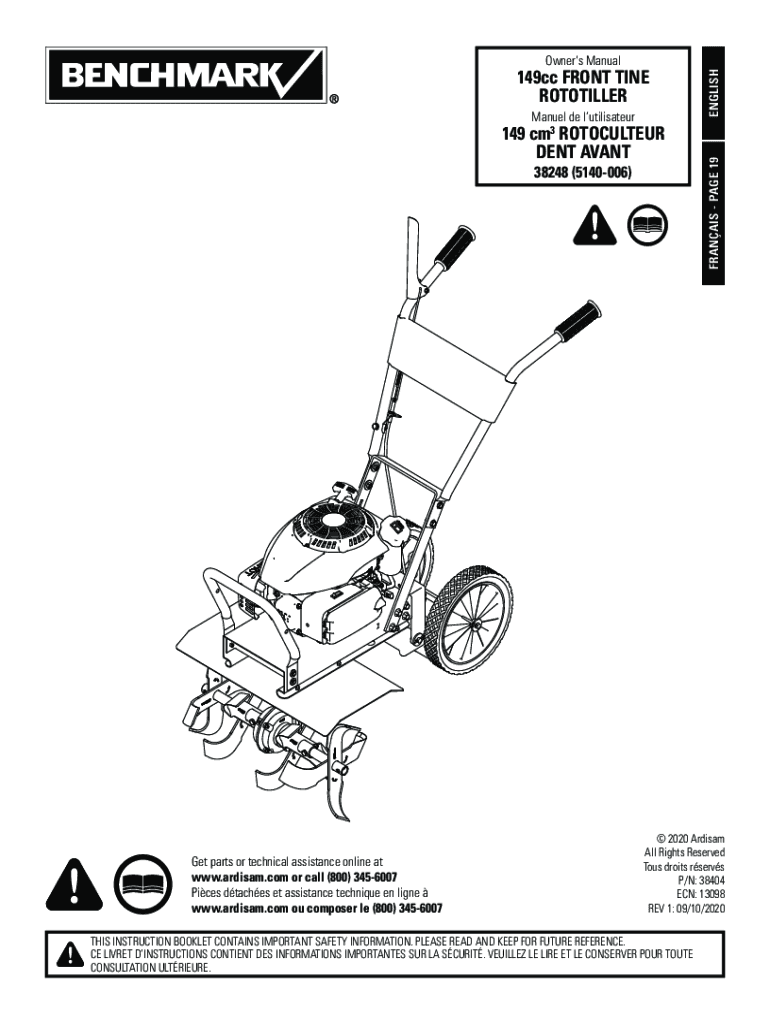 Remplissable En Ligne 26750 vector compact tiller (series # 015686 ...