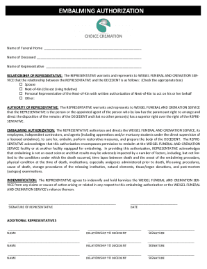 Fillable Online Embalming Authorization Form (2) (Read-Only) Fax Email ...