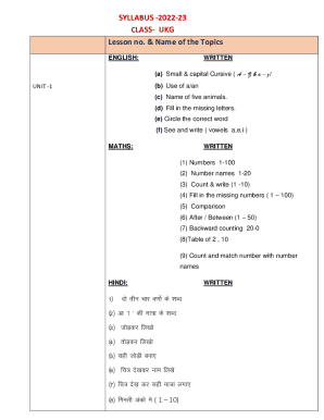 Fillable Online CBSE UKG Syllabus - Download PDF Fax Email Print ...