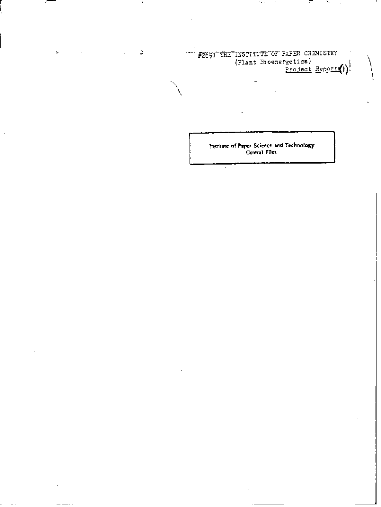 Fillable Online smartech gatech I. --- f6-1THE -INSTI TUToFrPAP2 CHS4ISTRY (Plant 3ioener ...