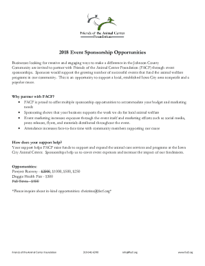 Fillable Online 37 Creative Sponsorship Ideas for Events (with Examples ...