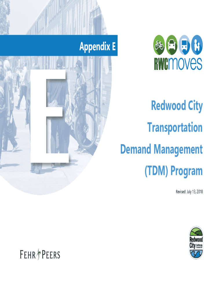 Fillable Online Redwood City Transportation Demand Management (TDM ...