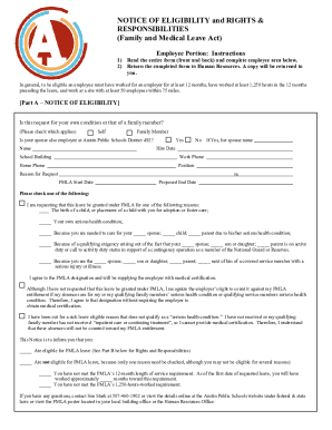 Fillable Online Notice of Eligibility & Rights and Responsibilities ...