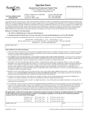 Fillable Online Opt-Out Form - Retirement and Benefits Fax Email Print ...