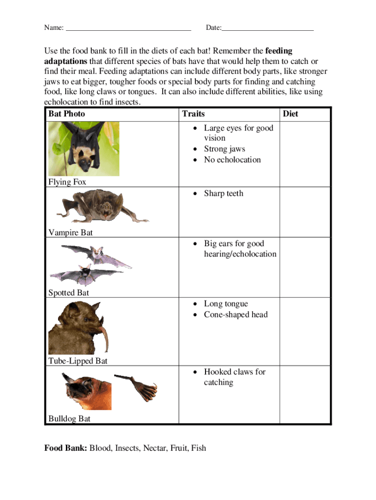 Fillable Online blogs cornell Use the food bank to fill in the diets of ...
