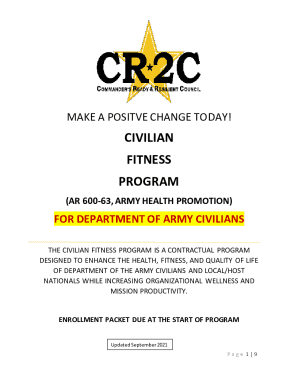 Fillable Online Civilian Health Promotion Services program drives culture of ... Fax Email Print ...