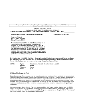 Fillable Online Written Findings of Fact Fax Email Print - pdfFiller