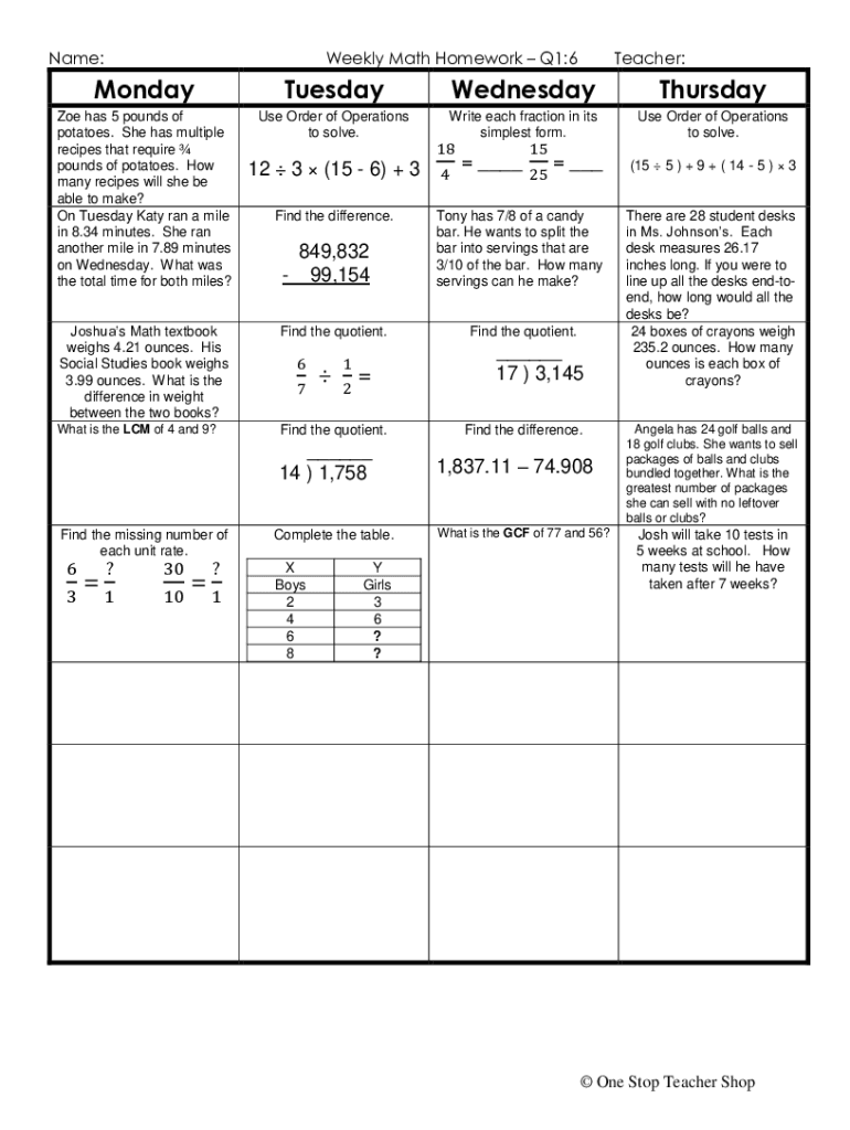 Fillable Online Get The Free Weekly Math Review Answer Key Form Fax fillable-online-get-the-free-weekly-math-review-answer-key-form-fax