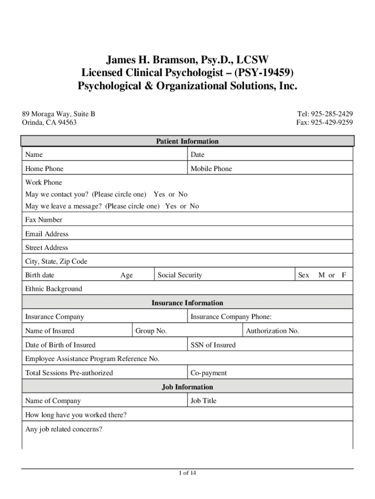 Fillable Online James Bramson - Fill Online, Printable, Fillable, Blank ...