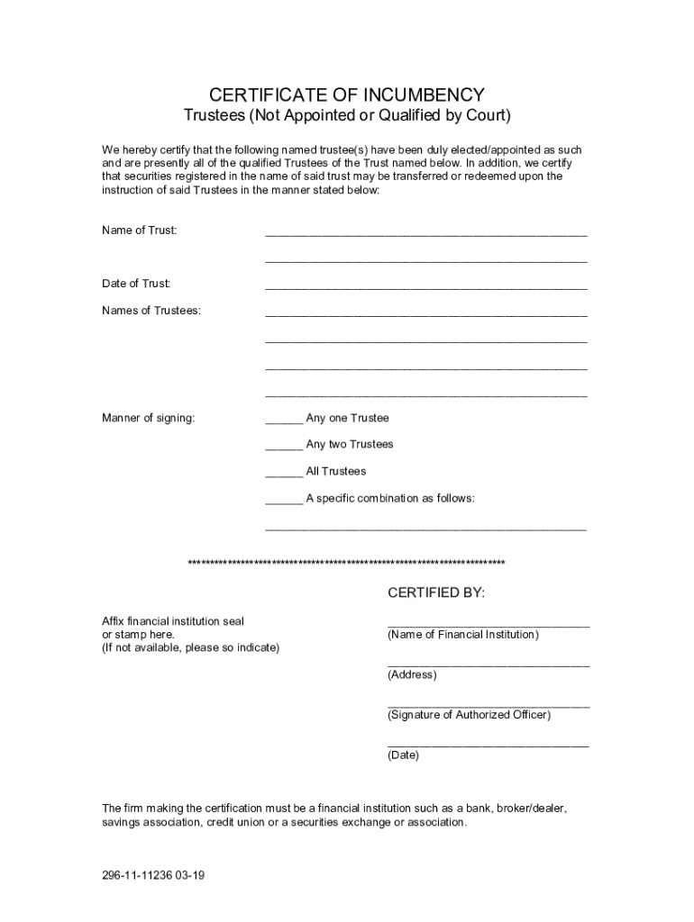 Fillable Online Doc. 5 CERTIFICATE RESPECTING MASTER INDENTURE I ...