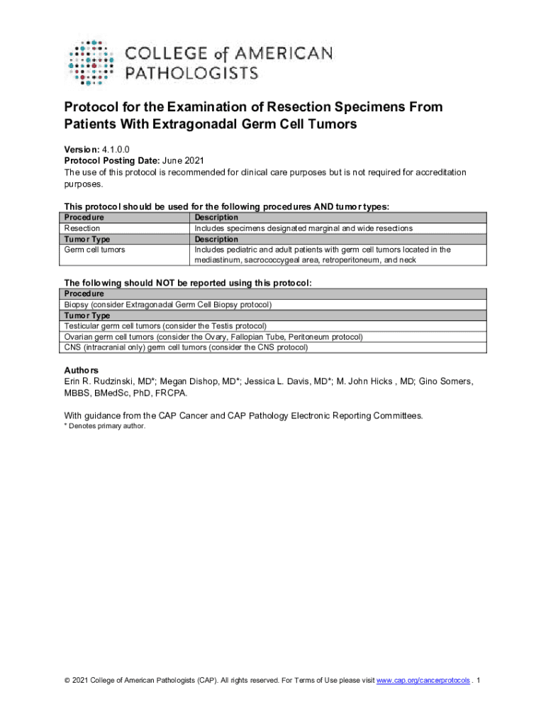 Fillable Online Managing extragonadal germ cell tumors in male adults ...