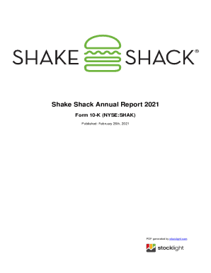 Fillable Online Shake Shack Fax Email Print - pdfFiller