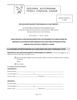 Compilabile Online Disciplinare di gara Fax Email Stampa - pdfFiller