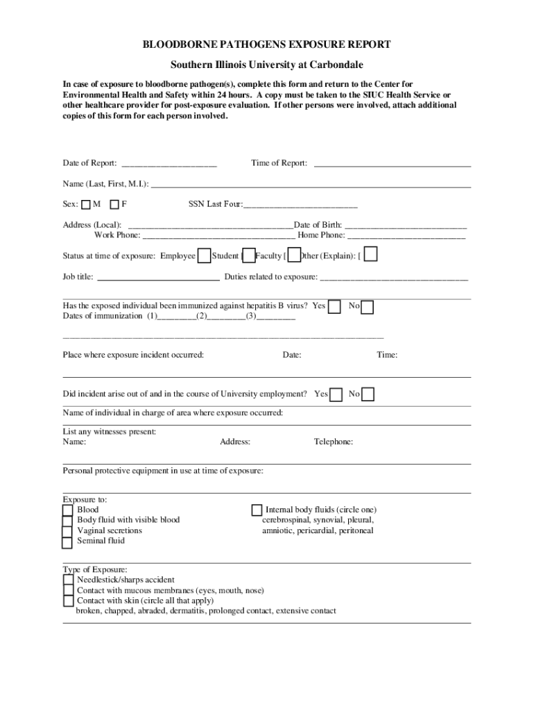 Fillable Online Frequently Asked Questions About the Bloodborne Pathogens ... Fax Email Print ...