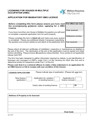 Fillable Online HMO Licensing Application form Fax Email Print - pdfFiller
