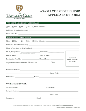 Fillable Online Membership Application Form BMW Z8 Club e.V. Fax Email ...