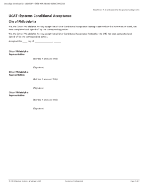 Fillable Online UCAT: Systems Conditional Acceptance Fax Email Print ...
