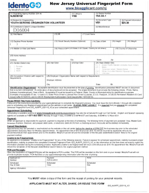 Fillable Online Fillable Online state nj Universal Fingerprint Form ...