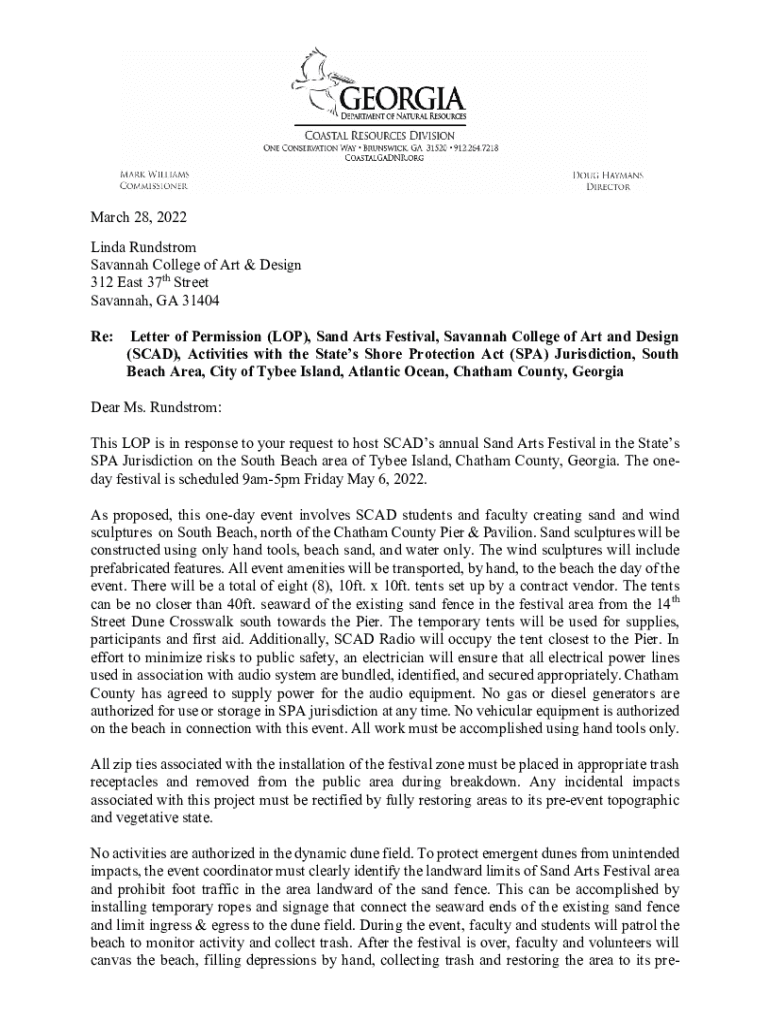 Fillable Online Lisa Rundstrom at Savannah College of Art and Design ...